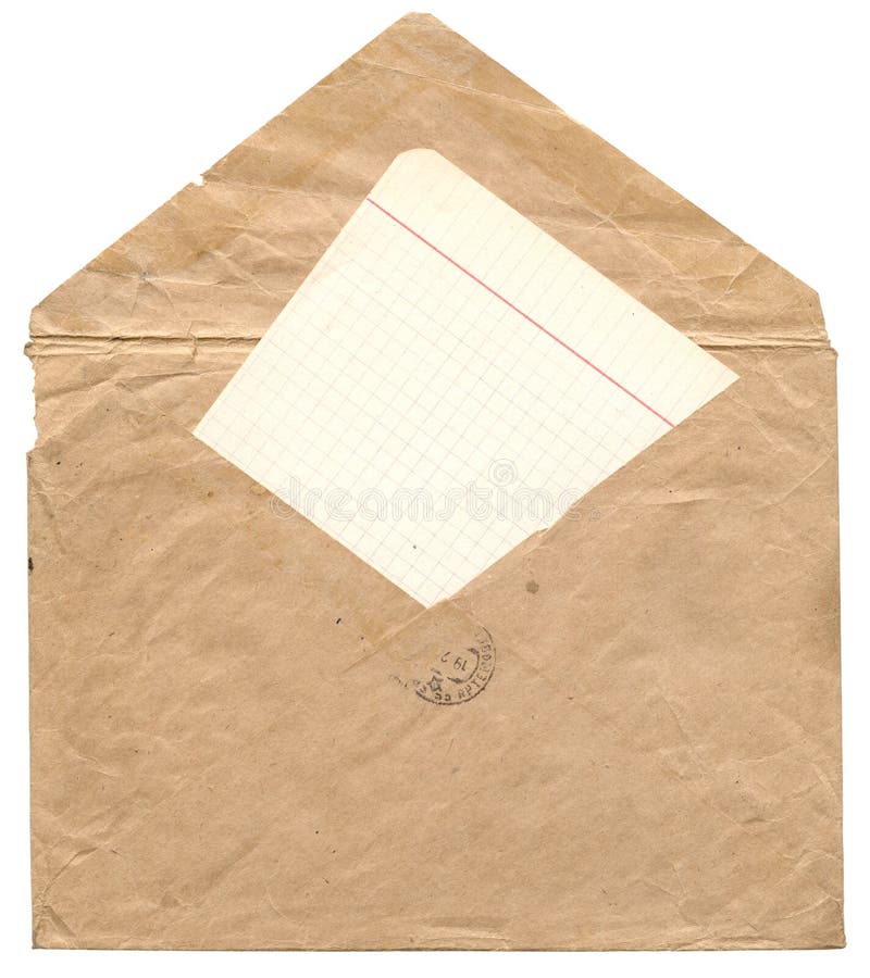 Old envelope stock photo. Image of envelope, writing, blank - 8830620