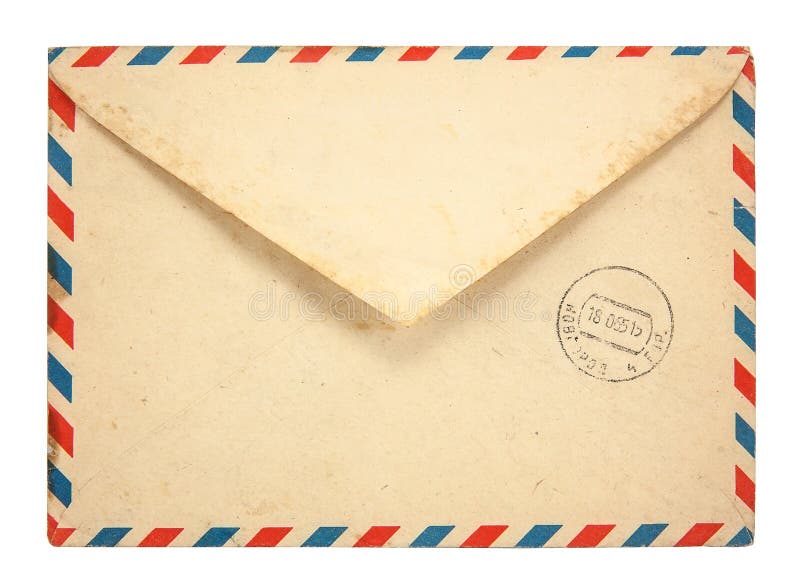 Old Postcard, Mail Envelope, Open Letter, Stamp Collection Stock Image ...