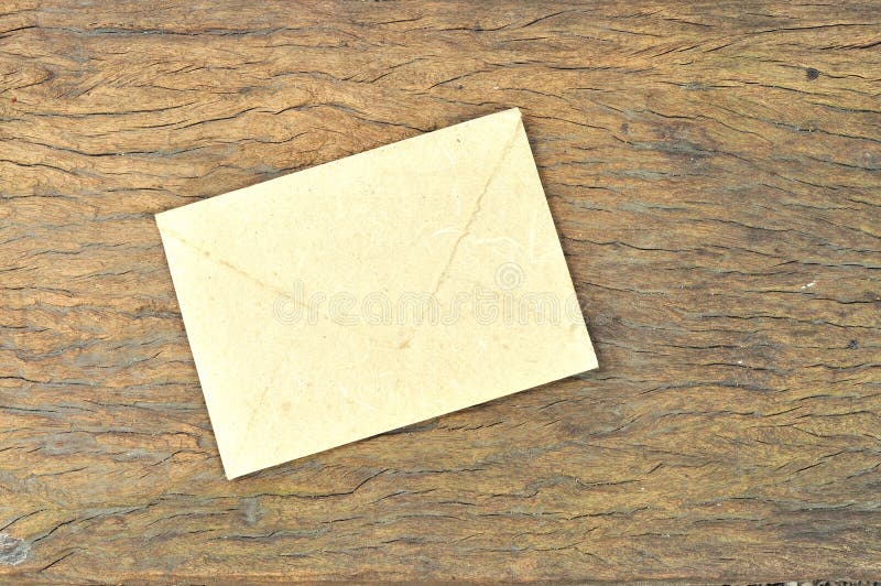 Old Envelope on Wooden Texture Stock Image - Image of brown, mail: 28575891