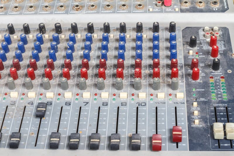 Old equalizer equipment. stock image. Image of entertainment - 43292247