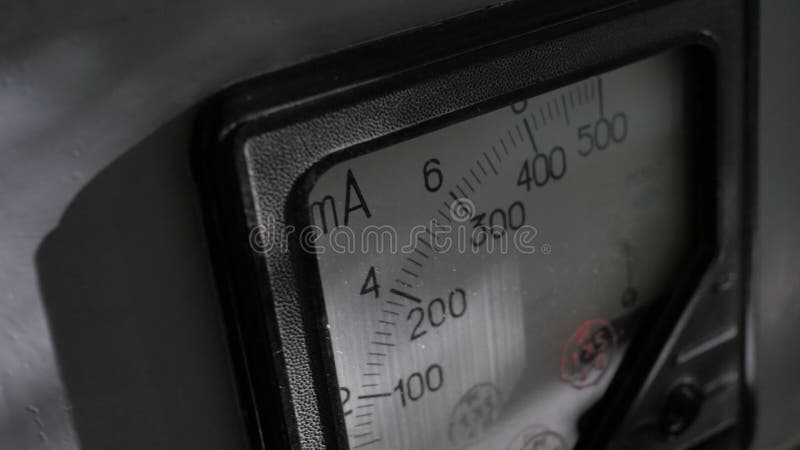 Old analog ammeter stock image. Image of antique, voltage - 104560097