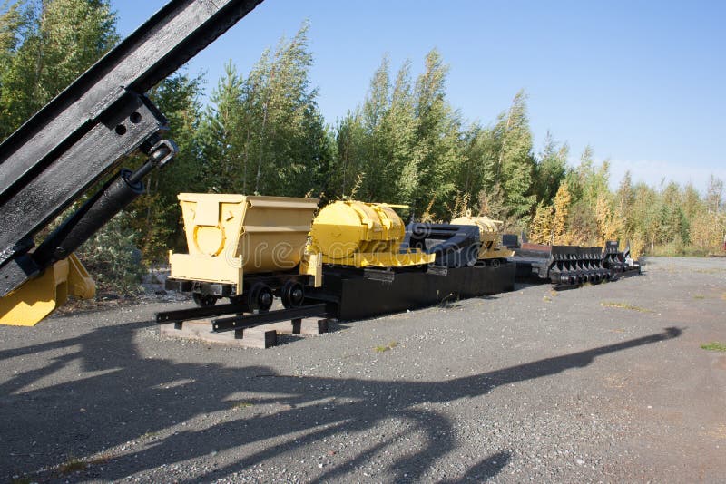 Old Equipment for Ore Mining in a Quarry Stock Photo - Image of earth ...