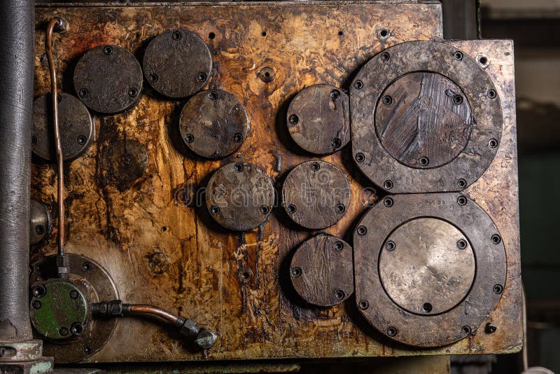 Old Equipment, Machines, Tools in an Abandoned Mechanical Factory Stock ...
