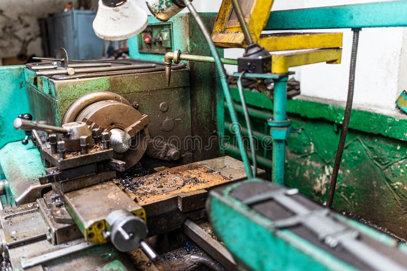 Old Equipment, Tools in a Rustic Style in an Abandoned Mechanical ...