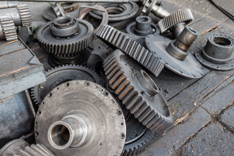 Old Equipment, Tools in a Rustic Style in an Abandoned Mechanical ...