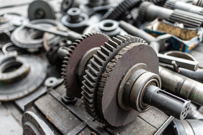 Old Equipment, Tools in a Rustic Style in an Abandoned Mechanical ...