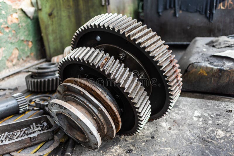 Old Equipment, Tools in a Rustic Style in an Abandoned Mechanical ...