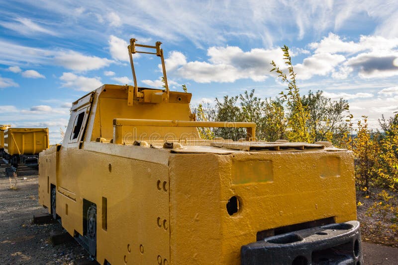 Old Equipment for Ore Mining in a Quarry Stock Image - Image of ...