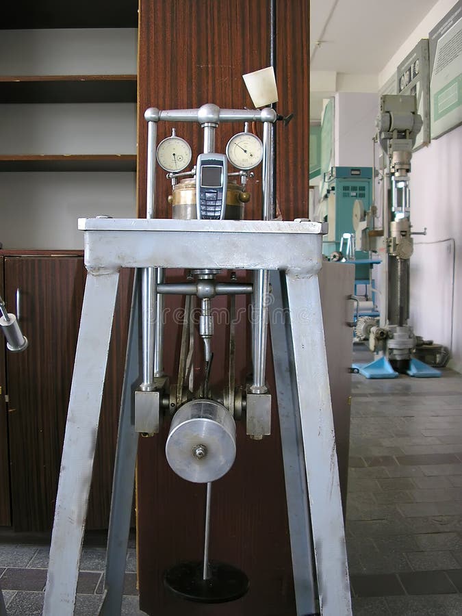 Old Equipment for Soil Compaction Tests. Manometers for Measuring the ...