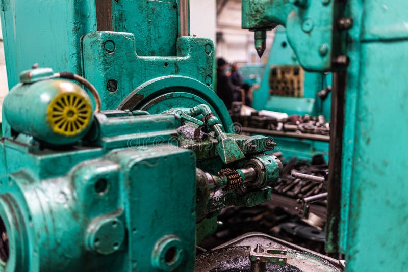 Old Equipment, Tools in a Rustic Style in an Abandoned Mechanical ...