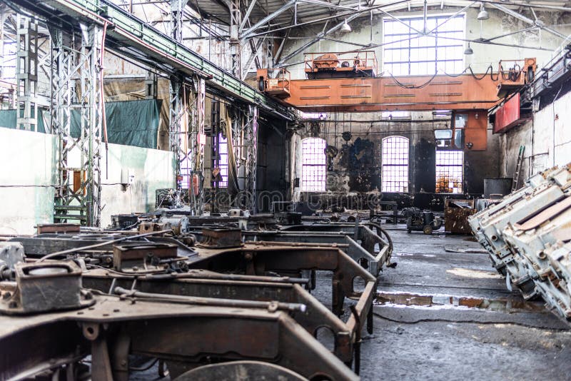 Old Equipment, Tools in a Rustic Style in an Abandoned Mechanical ...