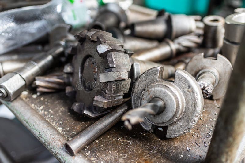 Old Equipment, Tools in a Rustic Style in an Abandoned Mechanical ...