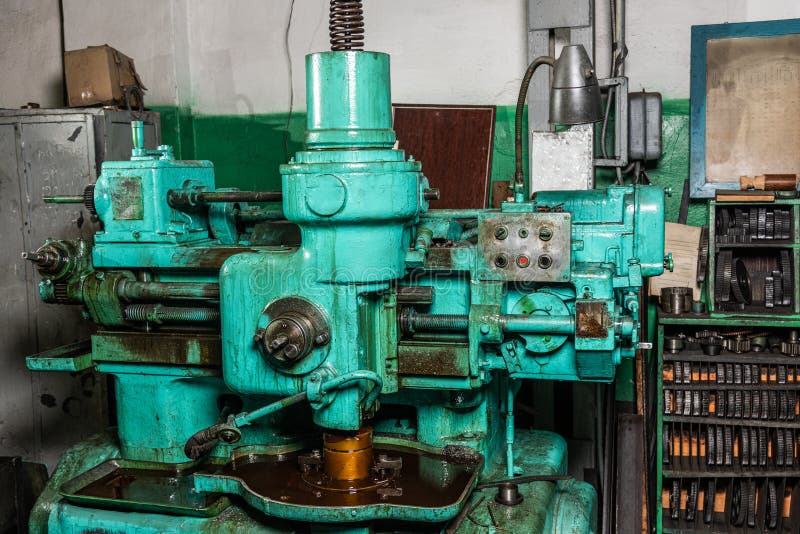 Old Equipment, Tools in a Rustic Style in an Abandoned Mechanical ...