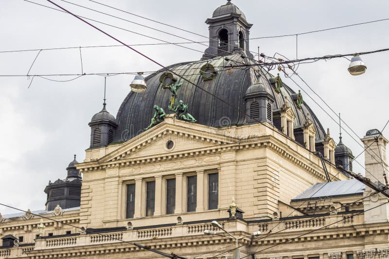 Old European City, Vintage Architecture Editorial Photo - Image of ...