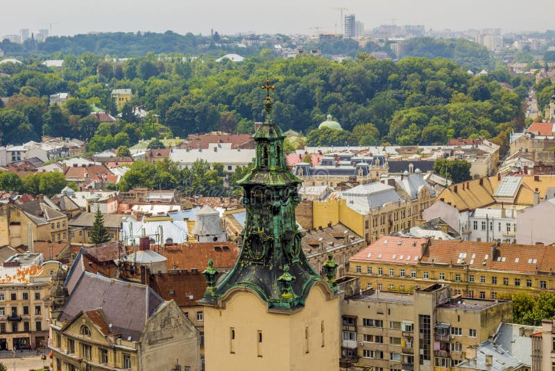 Old European City, Vintage Architecture Stock Image - Image of scene ...