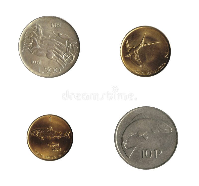 Old european coins stock image. Image of metallic, isolated - 7639721