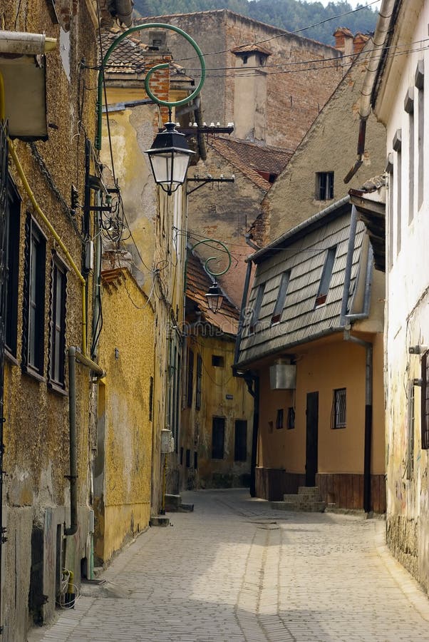 Old European street stock image. Image of architecture - 27338627