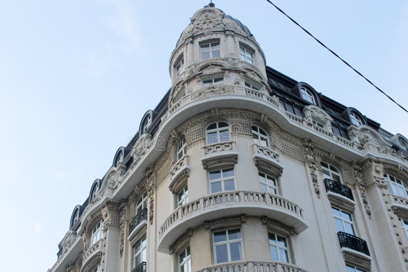 Old European Style Architecture Building Stock Image - Image of style ...