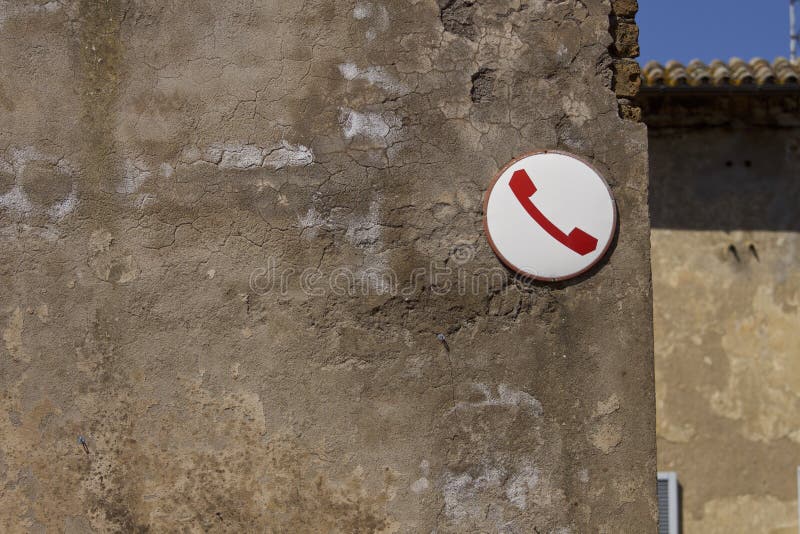 Typical Italian Telephone Sign Stock Photos - Free & Royalty-Free Stock ...