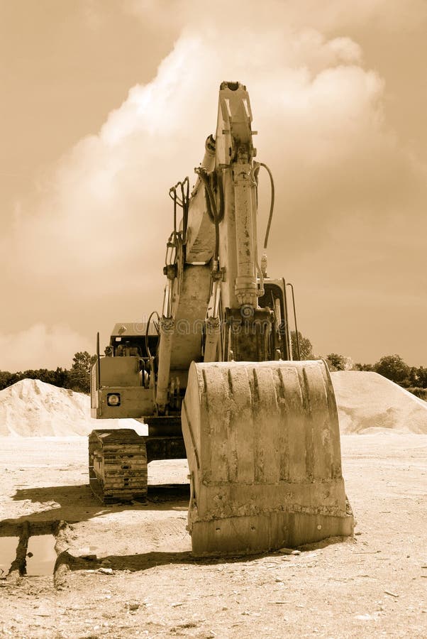 Old excavator stock photo. Image of digger, tractor, cool - 26193972