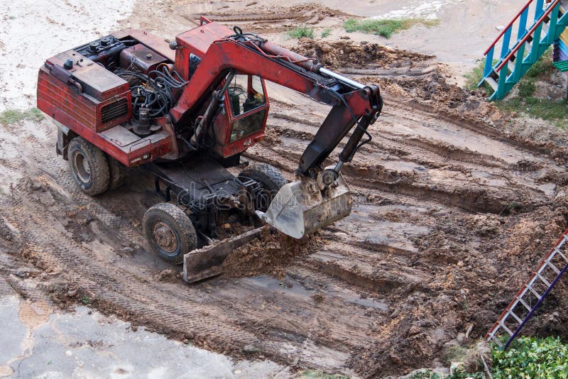 Old excavator stock photo. Image of build, equipment - 29545326