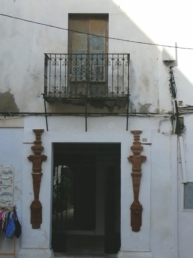 Old Facade Typical Andalusia Style Stock Image - Image of andalusia ...
