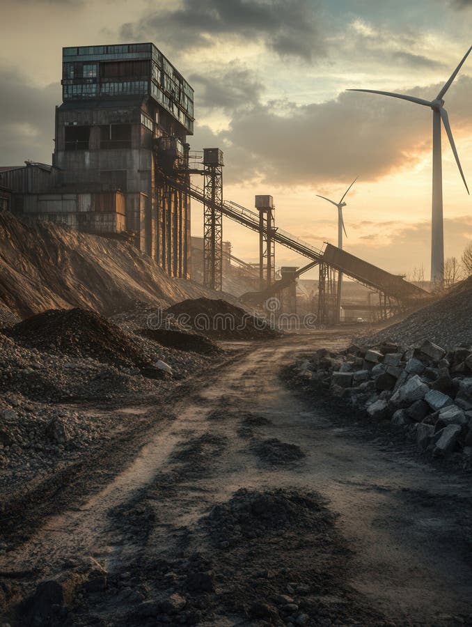Old Factories Stand Near Closed Coal Mines, while Wind Turbines Signal ... Old Factories Stand Near Closed Coal Mines, while Wind Turbines Signal ...