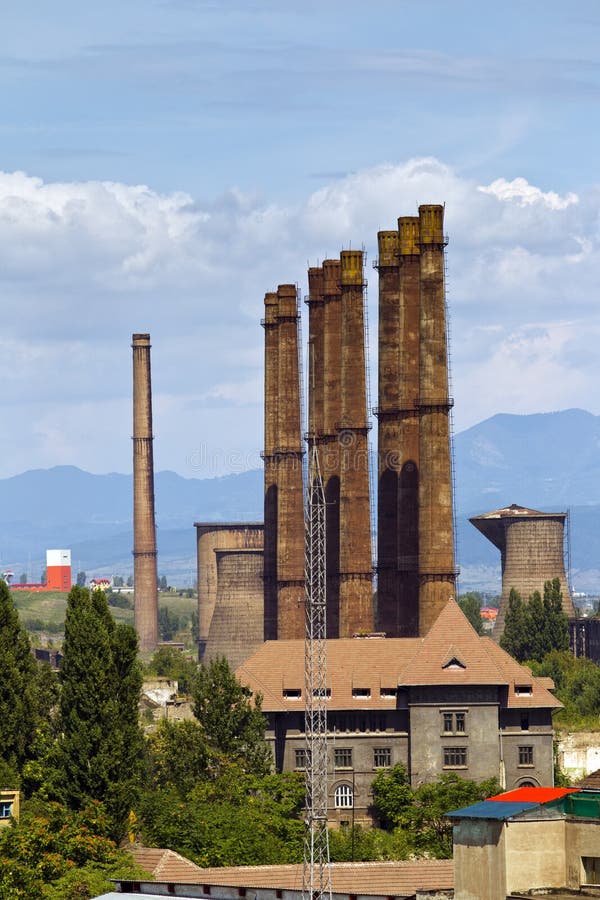 Old factory stock photo. Image of architecture, blue - 27735308