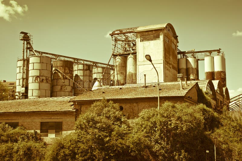 Old factory stock image. Image of tone, fabric, fabrication - 24716161