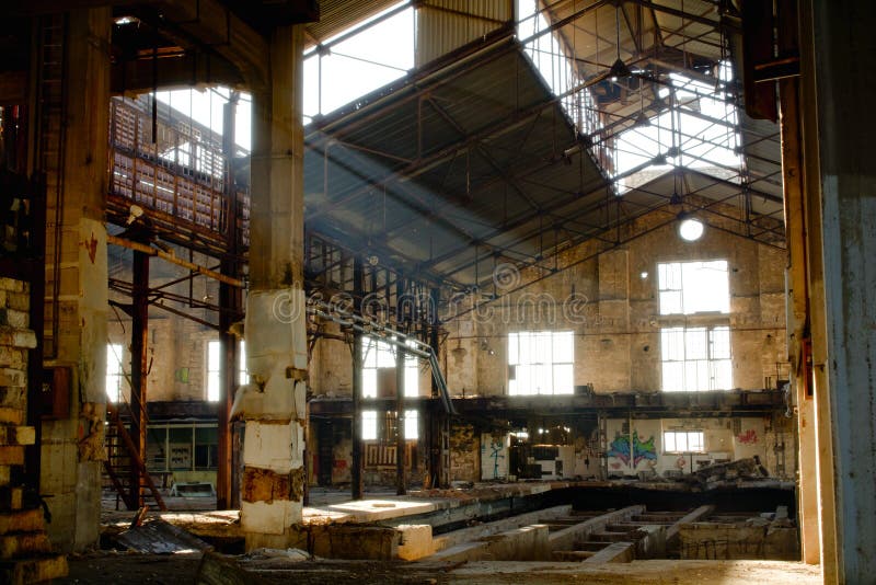 Interior of old factory editorial photography. Image of interior - 423287