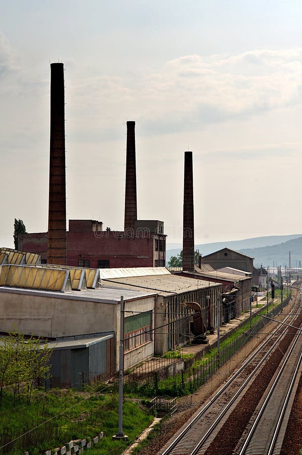 Old factory stock photo. Image of chimney, economy, building - 9100006
