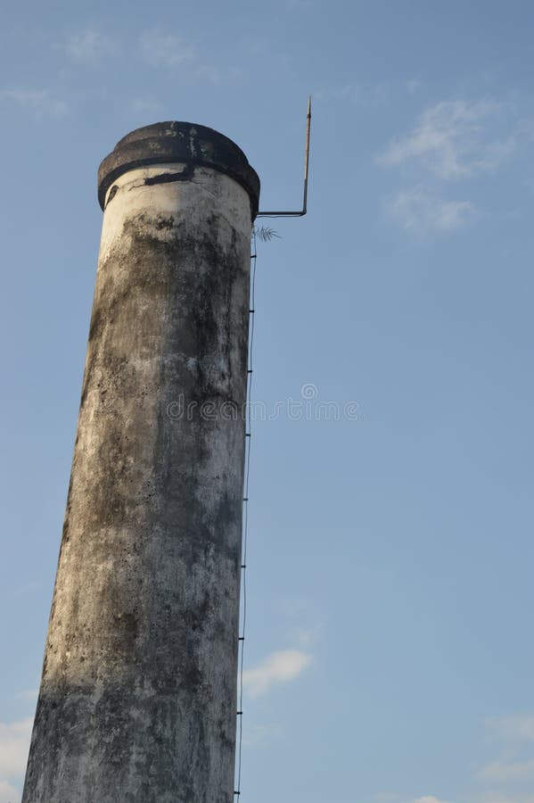 The OLD FACTORY CHIMNEY stock photo. Image of long, operating - 225334892