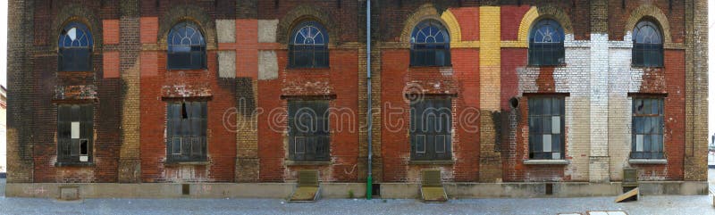 Old factory facade stock photo. Image of historical, panorama - 72798260