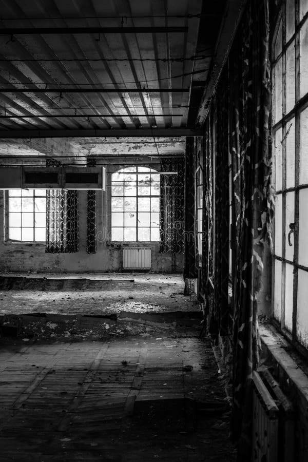 Old factory floor V stock image. Image of room, white - 63312277