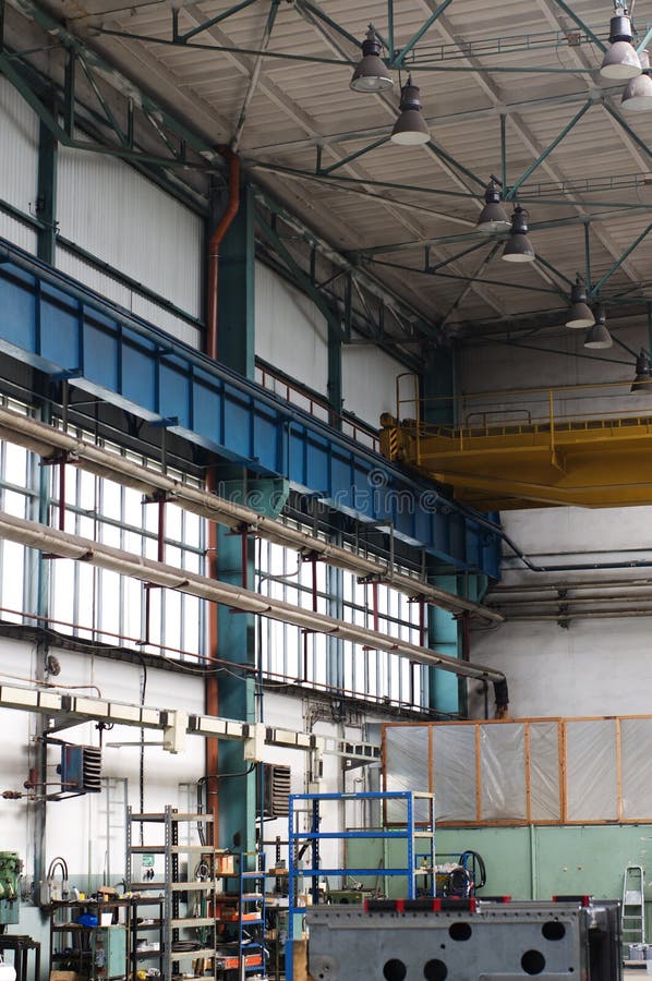 Old Factory Hall for Manufacturing Metal Goods Stock Image - Image of ...