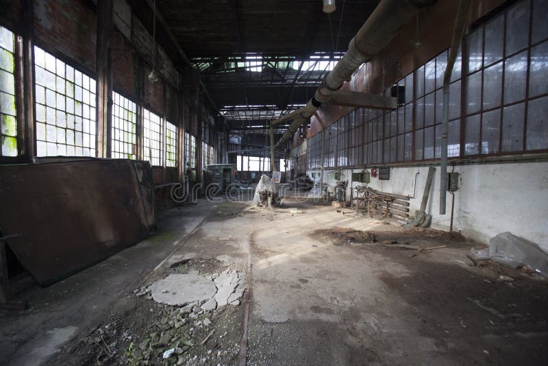Old factory hall stock image. Image of equipment, industry - 35800231