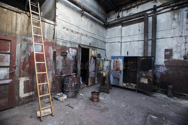 Old factory hall stock image. Image of equipment, industry - 35800231