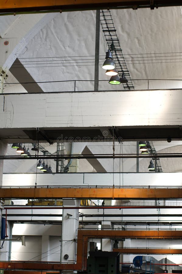 Old Factory Inside Structure Detail Stock Photo - Image of gloomy ...