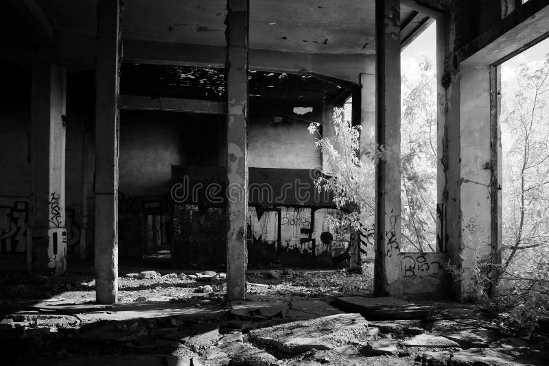 Old factory stock image. Image of ancient, infra, empty - 58207351