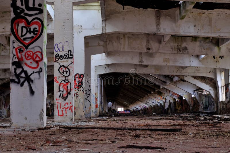 Old factory stock photo. Image of concrete, factory, ruins - 63633984
