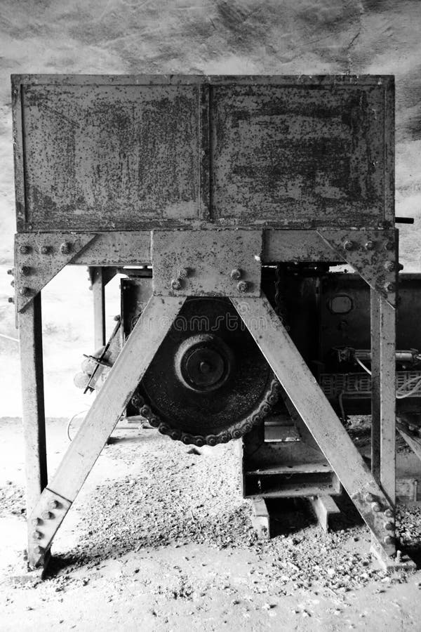 Old factory machine stock photo. Image of wheel, machine - 246825312