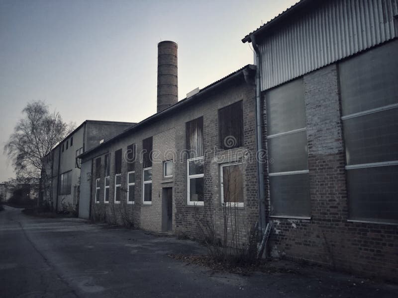 An Old Factory from Outside Stock Image - Image of city, home: 180628743