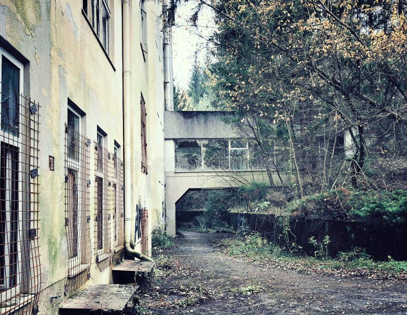 An Old Factory from Outside Stock Photo - Image of river, park: 181099690