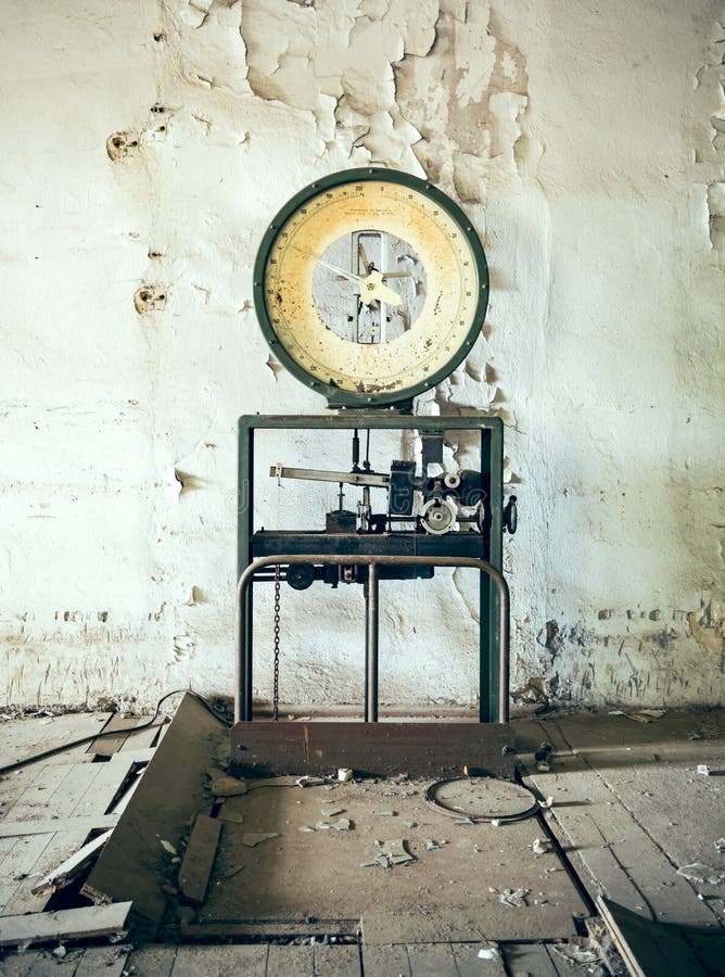 Old factory scales stock image. Image of number, meter - 55627553