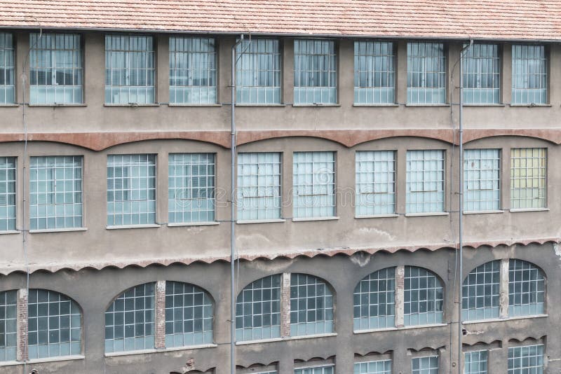 Old Factory or Warehouse External Wall Stock Photo - Image of rough ...