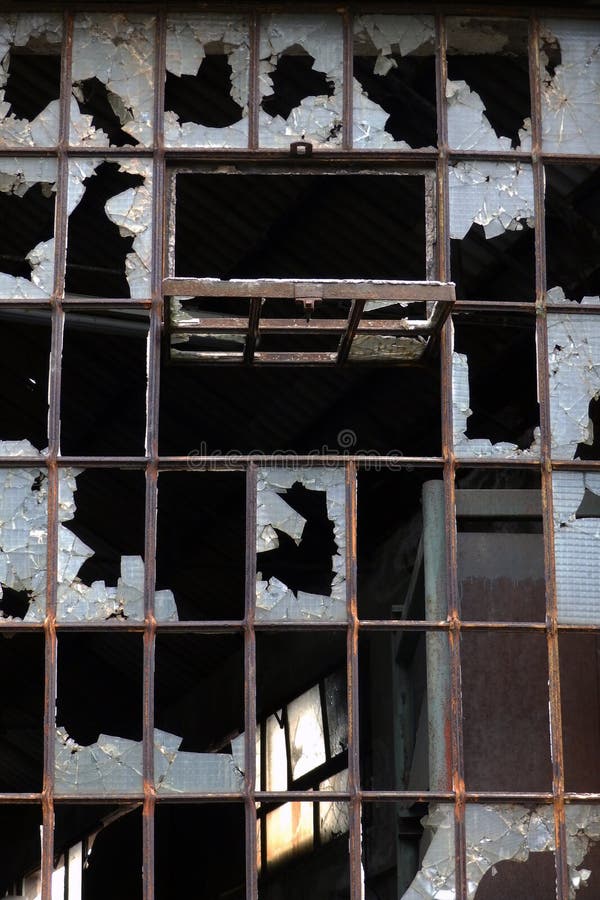 Old factory window stock photo. Image of dirty, factory - 97080910