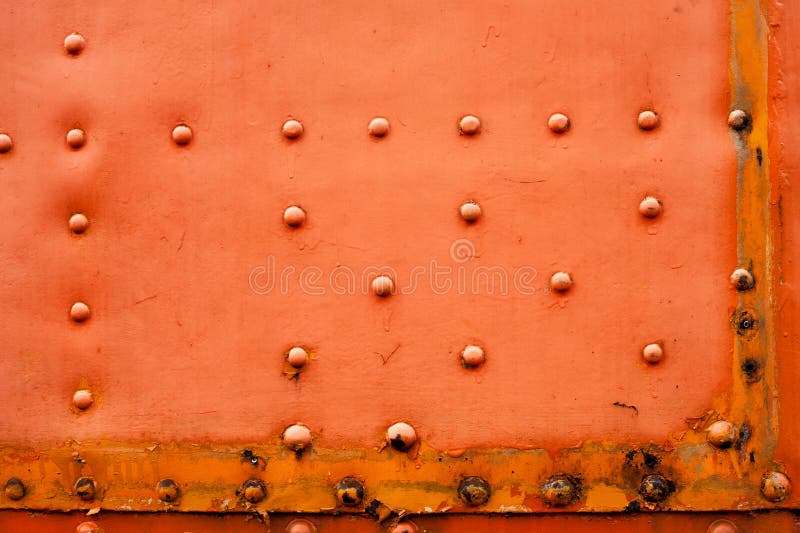 Old Faded Red Metal Background with Studs Stock Image - Image of faded ...