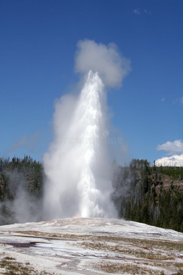Old faithful stock image. Image of mammoth, deep, geology - 5076819