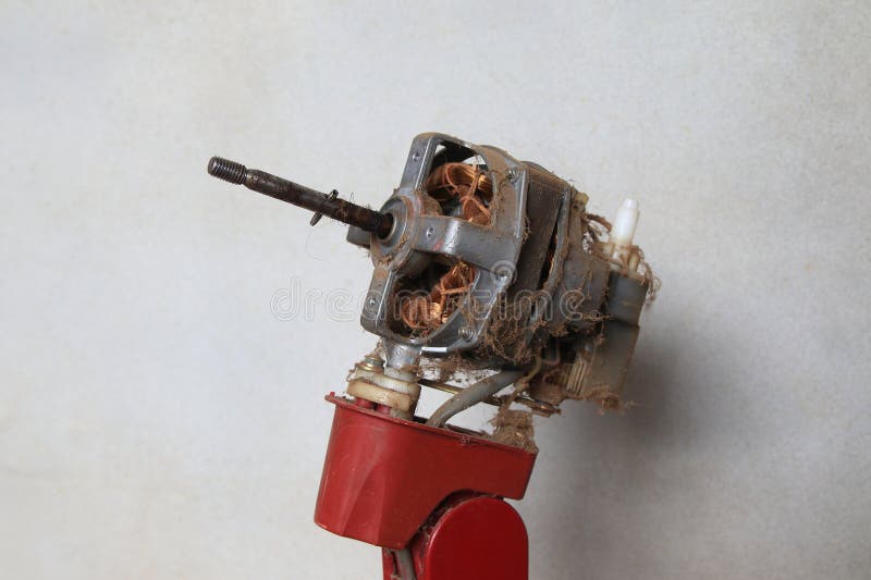 Old Fan Motor with Spider Webs Stock Photo - Image of work, machine ...