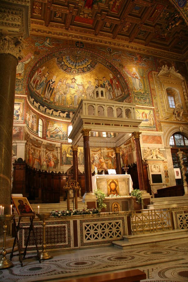 Old Fancy Catholic Church in Rome Editorial Photo - Image of jesus ...